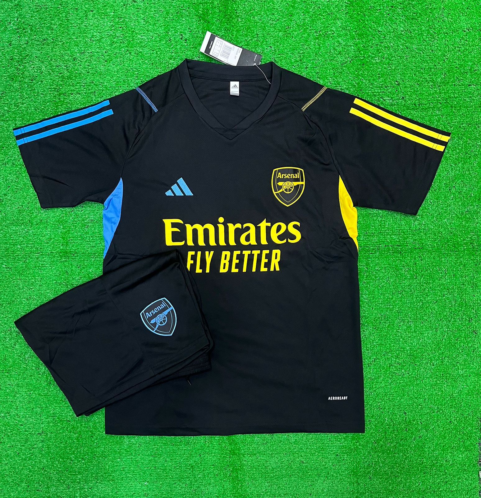 Arsenal Black Training Kit 2023-24