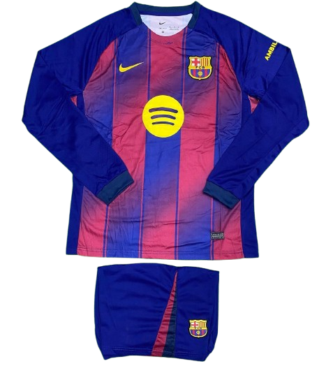 FC Barcelona Home Full Sleeve Jersey Kit 2025–26